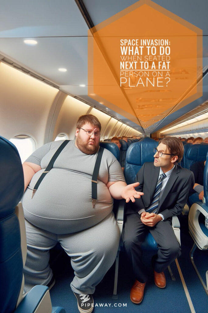What to Do When Seated Next to a Fat Person on a Plane?