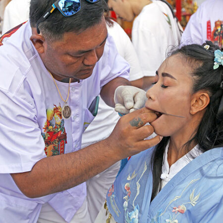 Self Mutilation Festival at Phuket's Jor Soo Gong Naka Shrine